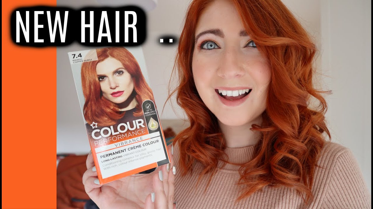 DYING MY HAIR COPPER Superdrug Performance Permanent Hair Dye Copper