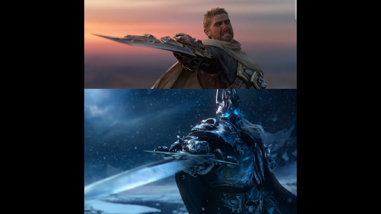Anduin & Lich King compare - cinematics. The War Within/Wrath of the ...