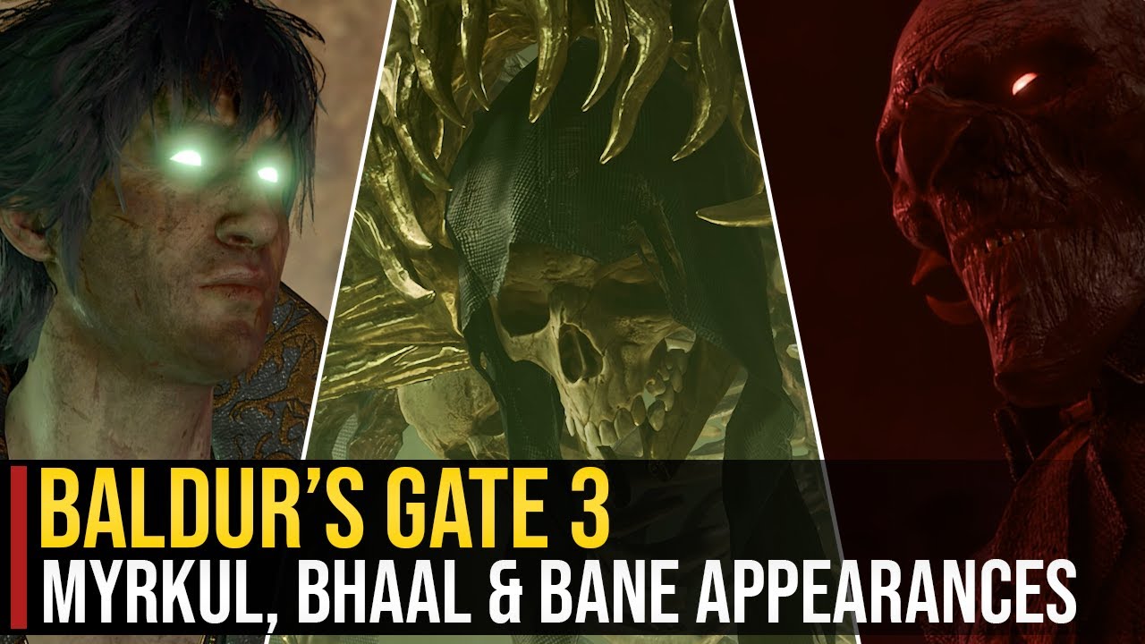 Myrkul, Bhaal and Bane Appearances Baldurs Gate 3 - YouTube