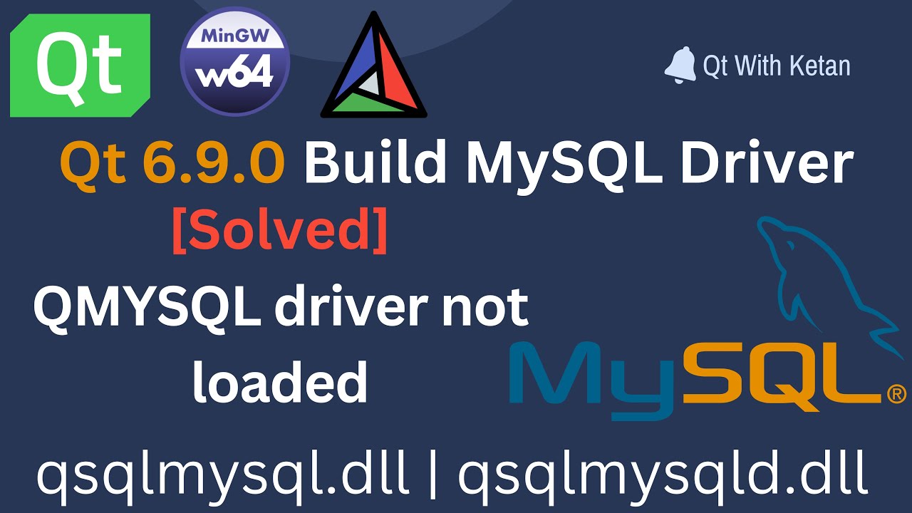 Qt 690 Build Mysql Driver For Mingw Kit Solved Qmysql Driver