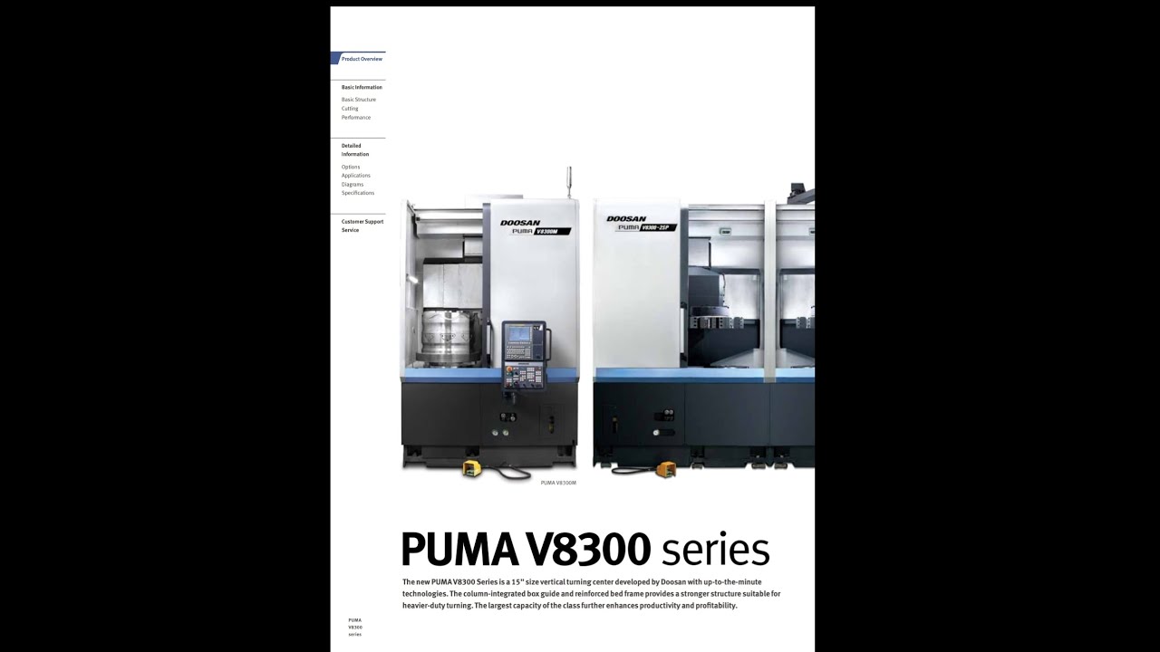 VTL for sale doosan PUMA v8300|2019 model|fanuc controller - YouTube