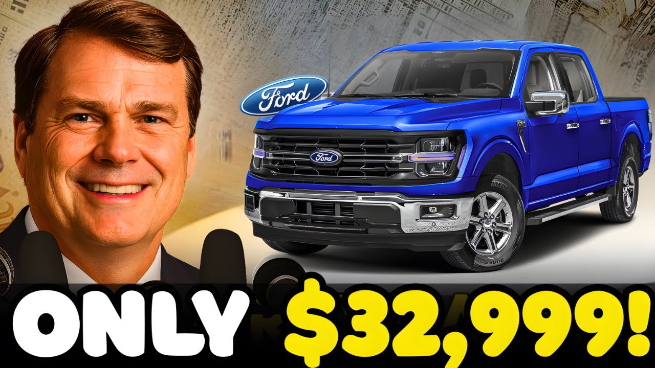 BREAKING: Ford CEO REVEALS $32,999 Pickup Truck That SHOCKED The Entire ...