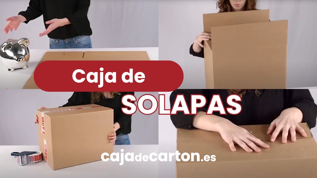 CAJA DE SOLAPAS DE 425x275x325mm - YouTube