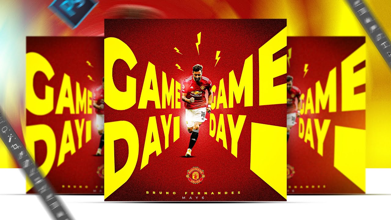 Gameday Edit - How to Create a Gameday Graphic Design (Sports Photoshop ...