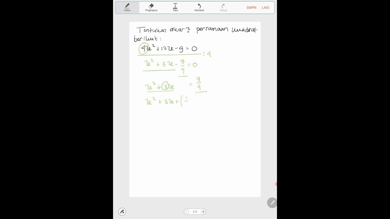 4x2-12x-9-0-menggunakan-cara-melengkapi-bentuk-kuadrat-sempurna-youtube