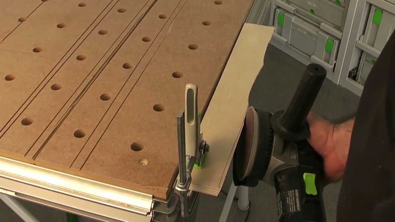 Sanding to a scribe line with the Festool RAS 115 Sander - YouTube