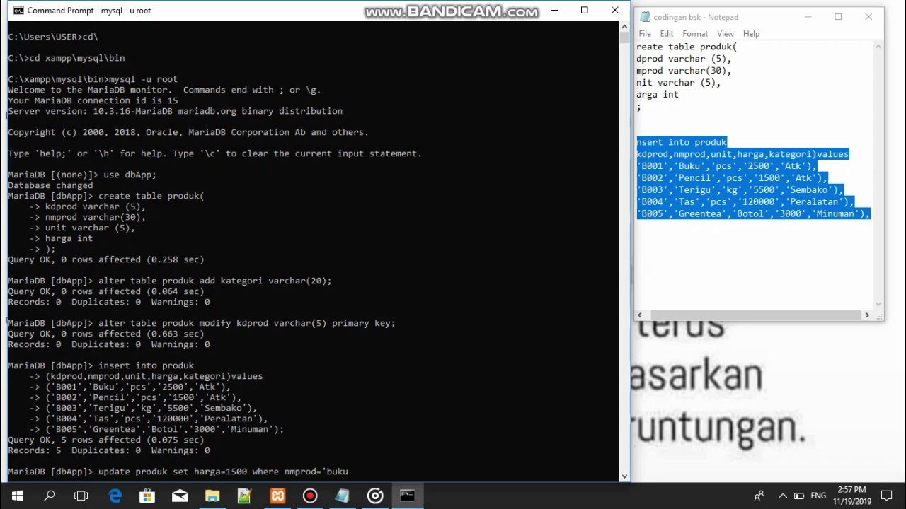 Kelompok 8 Praktek Basis Data - YouTube