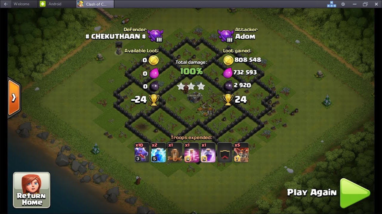 Town holl 8 big loot - YouTube