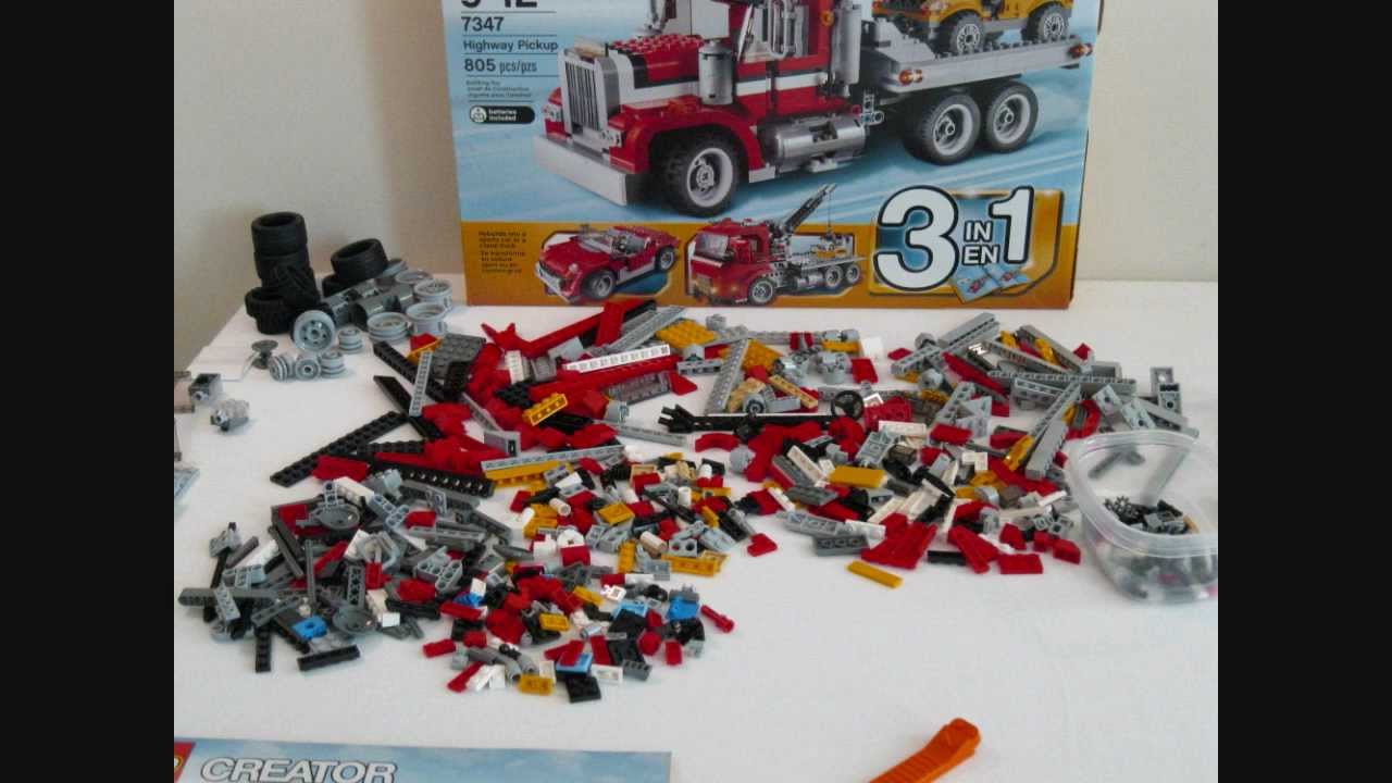 [HD] Quick deconstruction of LEGO Creator 7347 Highway Pickup - YouTube