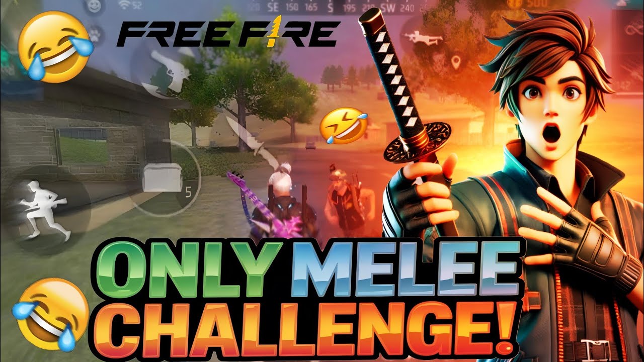 "🔥 Only Melee Challenge in Free Fire – Can I Survive Without Guns? 🤯 ...