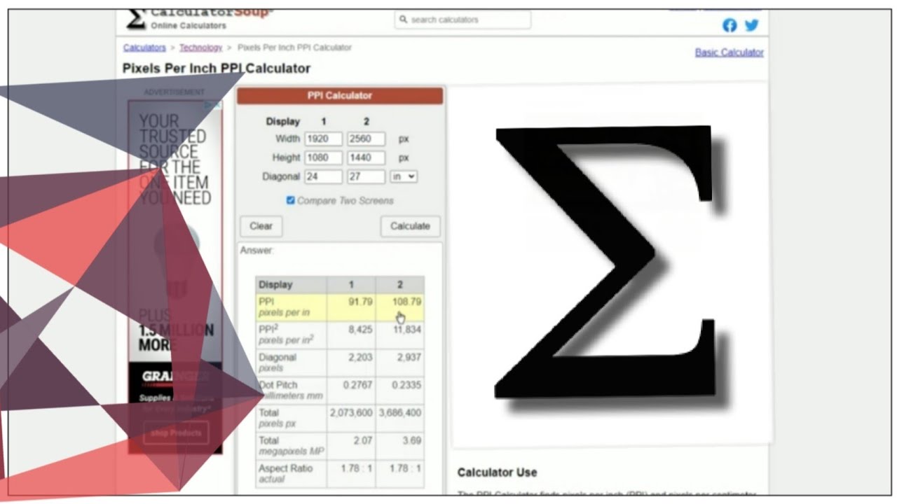 Thinking About Upgrading Your Monitor? Use PPI Calculator First! - YouTube