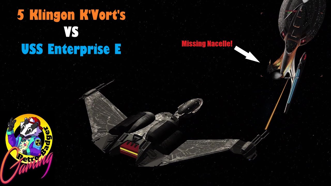 5 Klingon K'vort's VS USS Enterprise E SURPRISE ATTACK Star Trek Ship ...