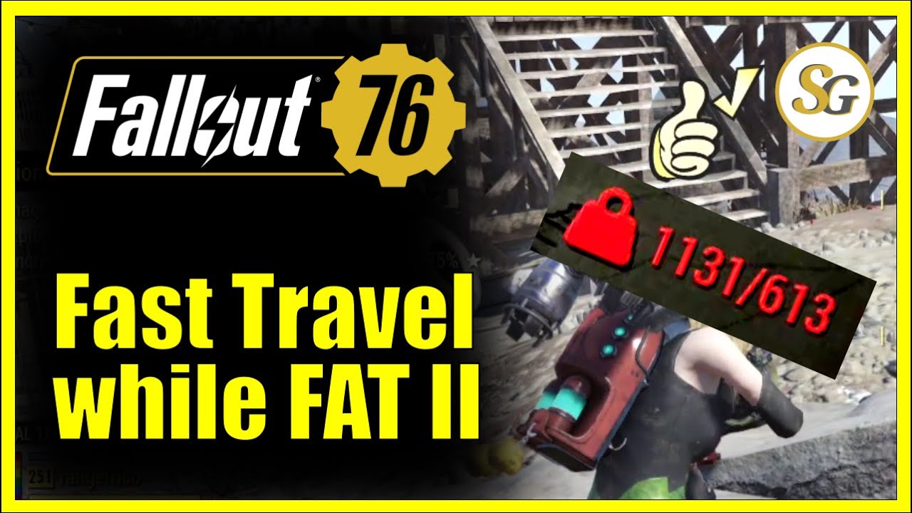 Fast travel while over encumbered II - #Fallout76 - YouTube