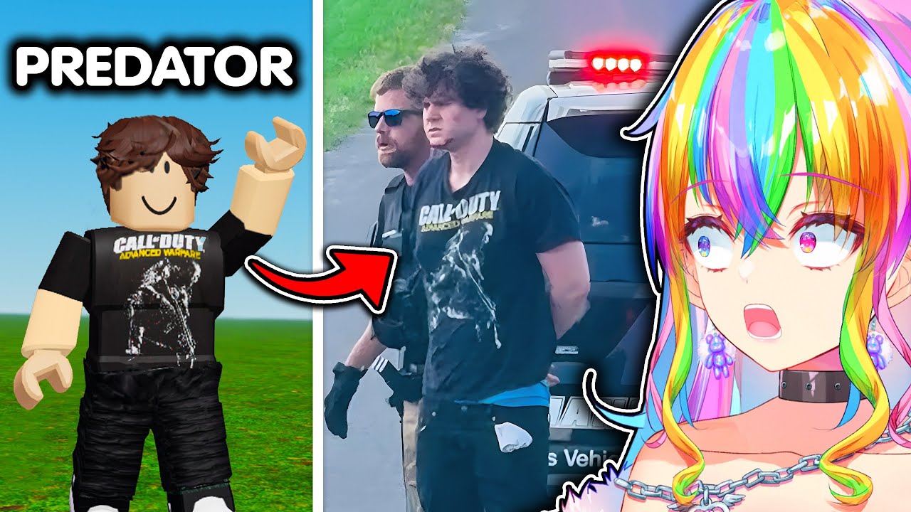 Roblox Predator Gets CHASED By COPS! | Allie Reacts - YouTube