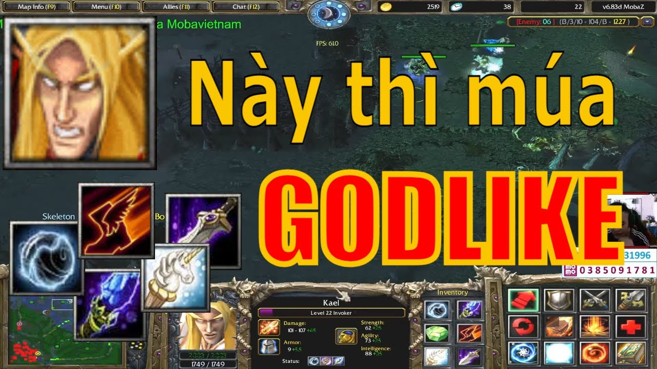 Best Of MobaZ | Dota v6.83d | Invoker | Hero thuộc hệ nhiều tay mới chơi được bá đạo như nào ...