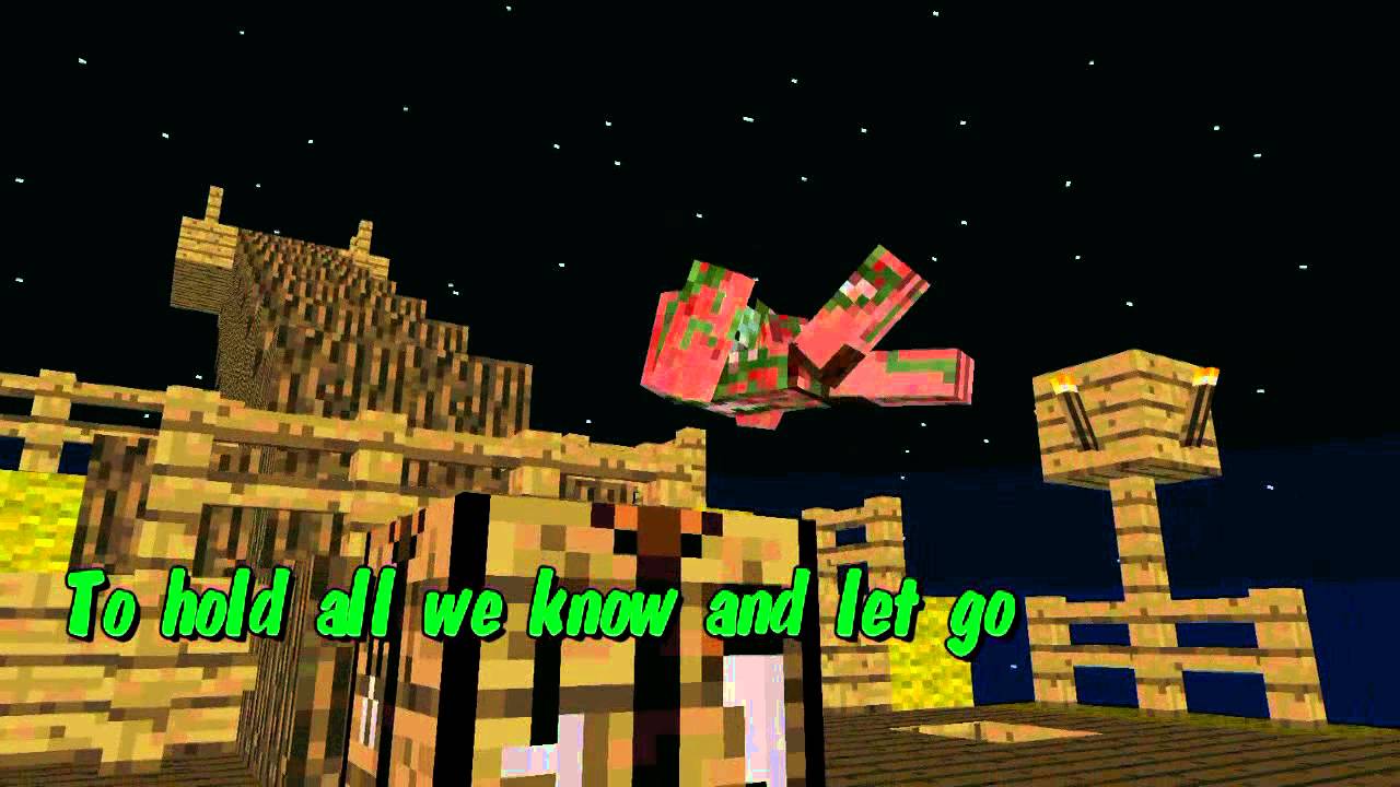 Hollywood Undead - Believe - With lyrics (Minecraft music video) - YouTube