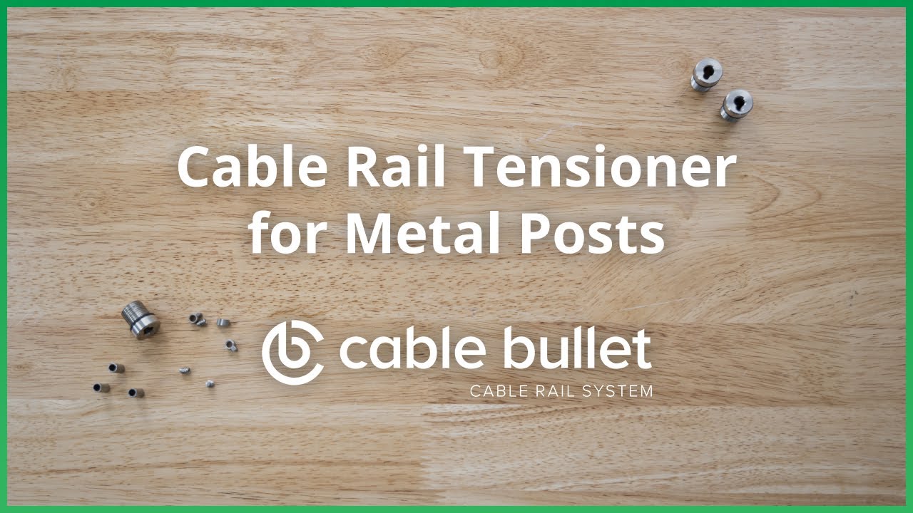 Cable Rail Kit for Metal Posts | Cable Bullet System - YouTube