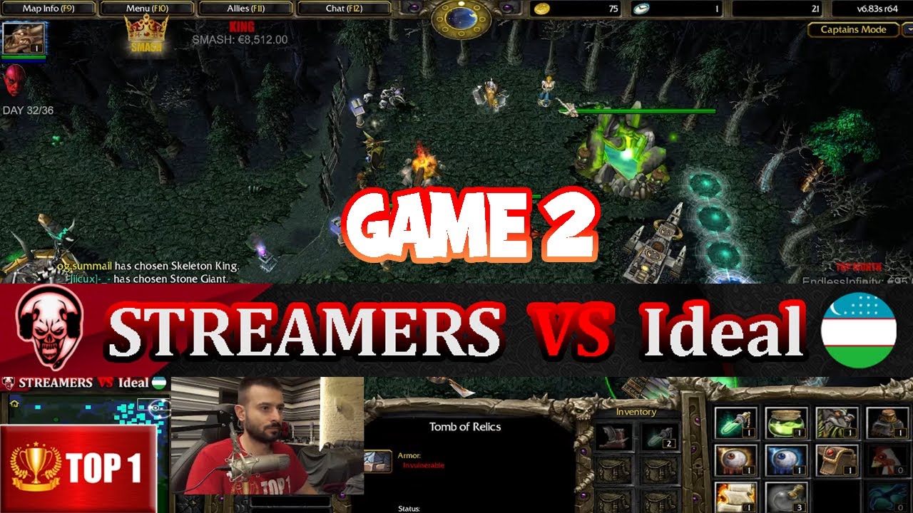 🏆TOP 1 DOTA - STREAMERS vs Ideal (GAME 2) QUARTER FINALS - YouTube