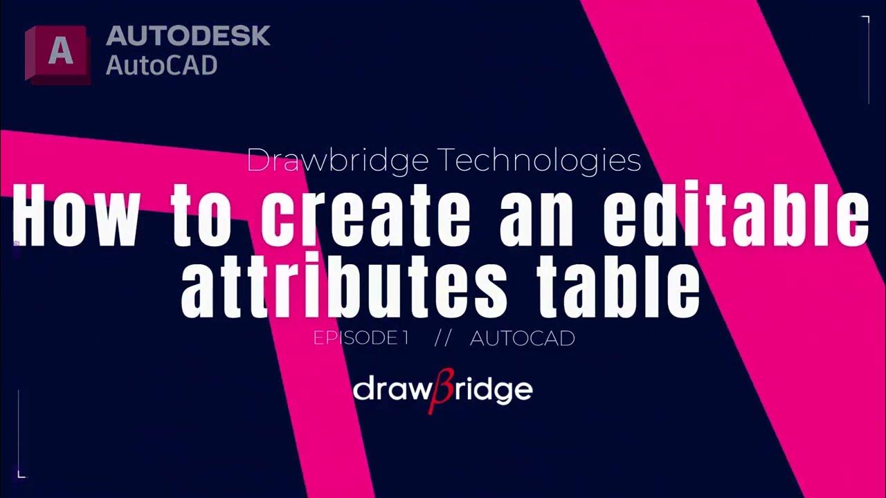 Quick Tip How To Create An Editable Attributes Table In AutoCAD YouTube quick-tip-how-to-create-an-editable-attributes-table-in-autocad-youtube