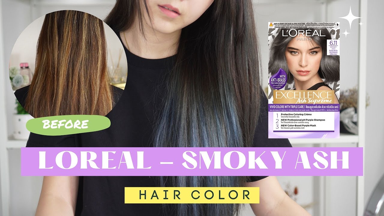 TUTORIAL CAT RAMBUT LOREAL EXCELLENT ASH SUPREME SMOKY ASH | PICCHA ...