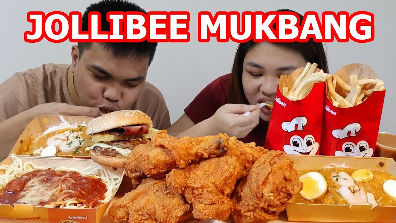 FIRST EVER JOLLIBEE MUKBANG - YouTube