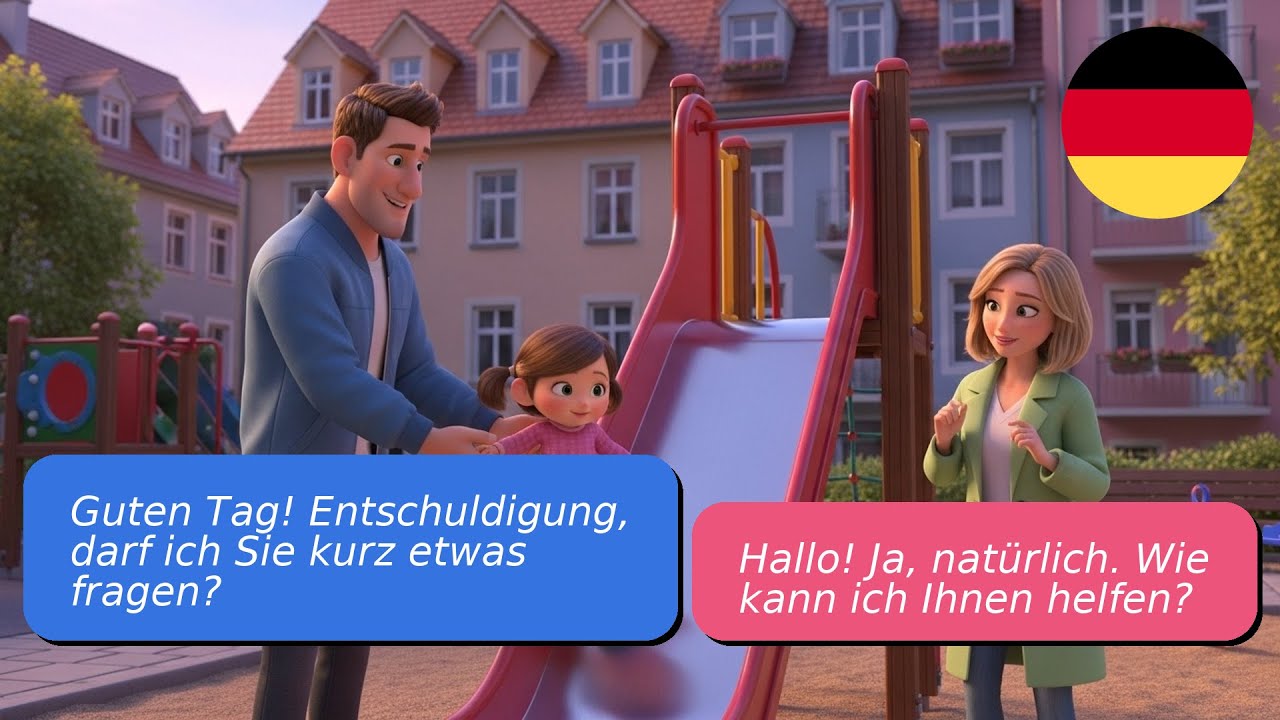 auf dem Spielplatz| Deutsch Konversationsübungen für Anfänger ...