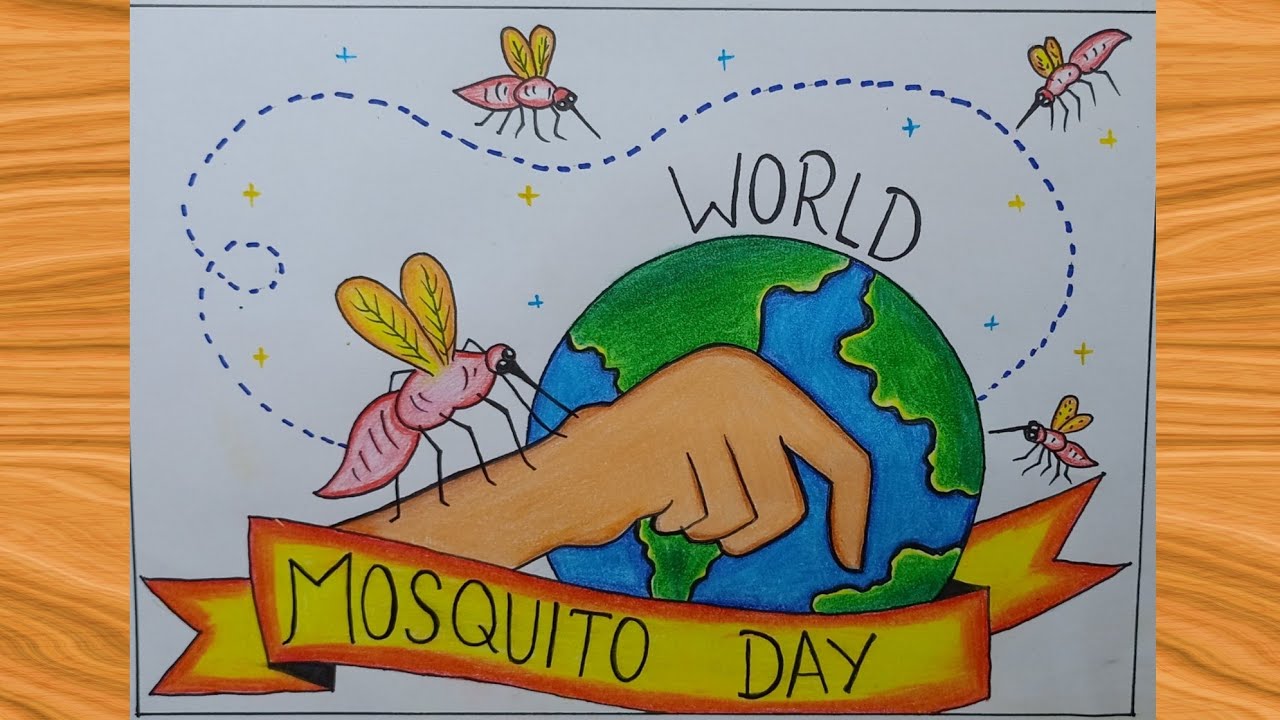 World mosquito day drawing || Dengue awareness poster || mosquito day ...