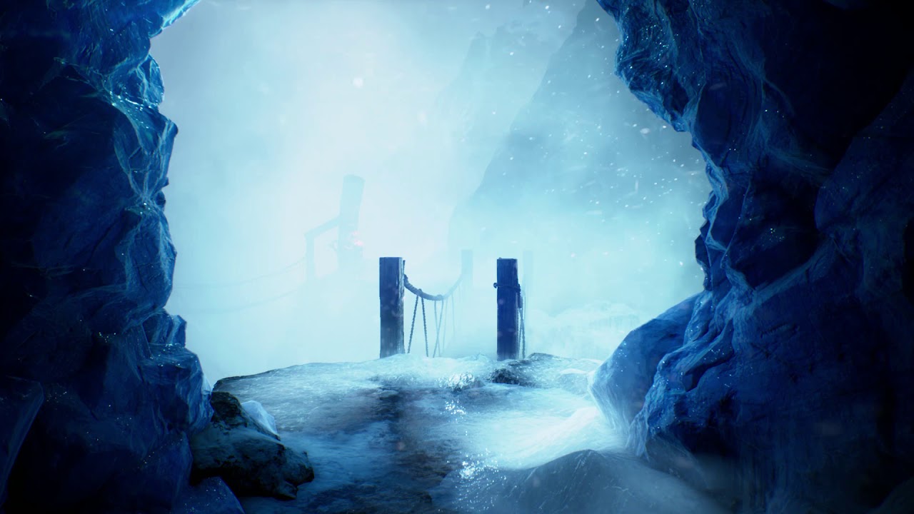 The Mysterious Cave Howling Blizzard Sounds | Heavy Wind & Snow ...