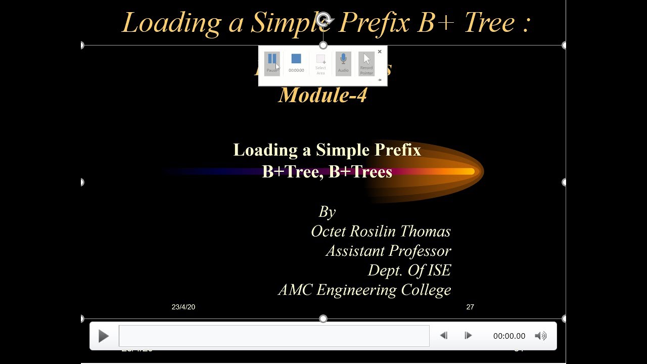Loading Simple Prefix B+Trees,B+Trees - YouTube