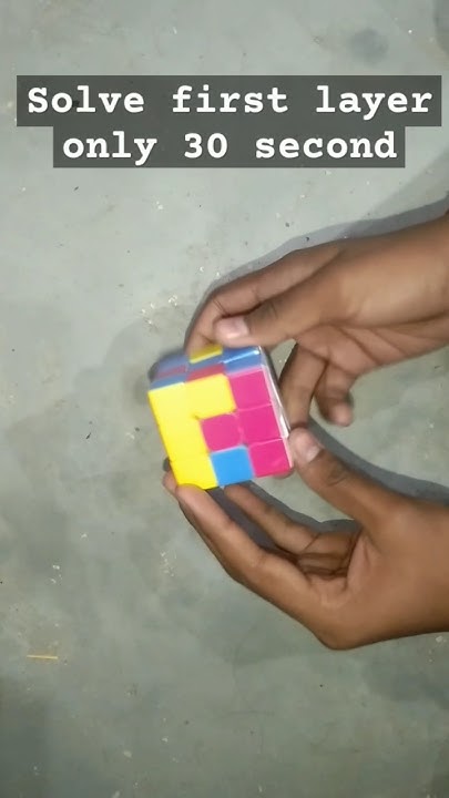solve first layer only 30 second #rubikcubesolve #rubikscube #shortvideo #youtubeshorts # ...