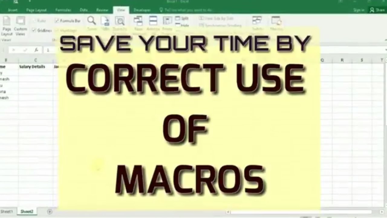 How To Make Macros In Excel Advanced Excel YouTube How To Make Macros In Excel Advanced Excel YouTube