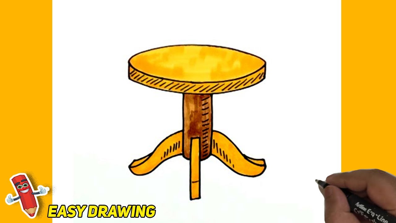 How To Draw A Round Table