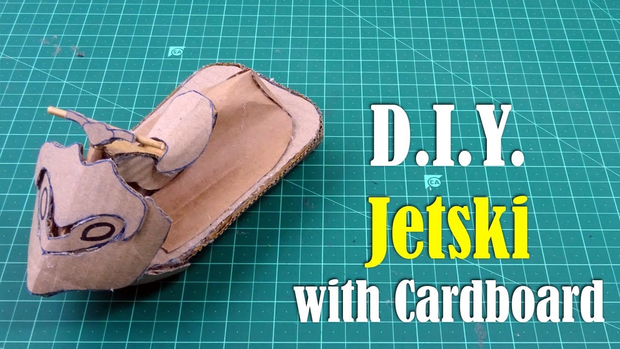 DIY: Jetski with Cardboard - How to Make very easy - YouTube
