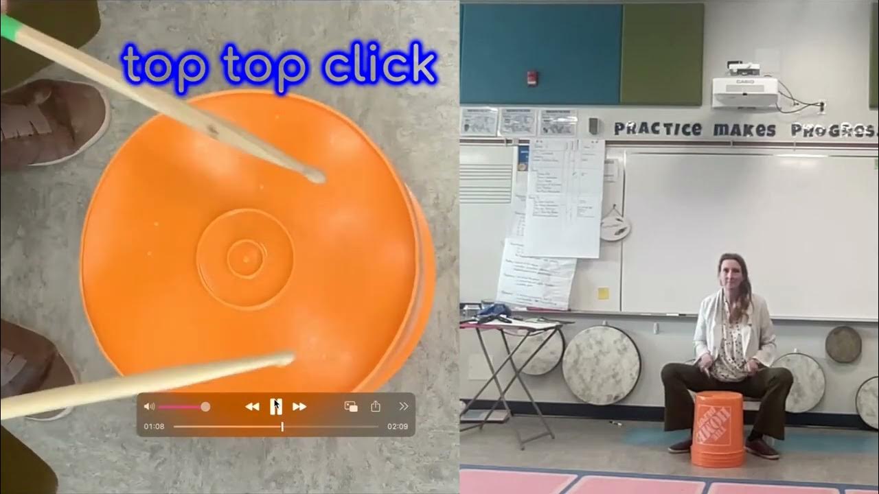 easy we will rock you bucket drumming play along - YouTube