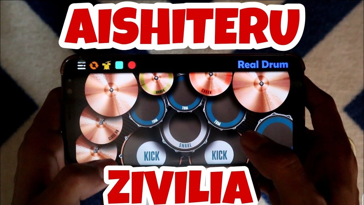 ZIVILIA - AISHITERU (REAL DRUM COVER) - YouTube