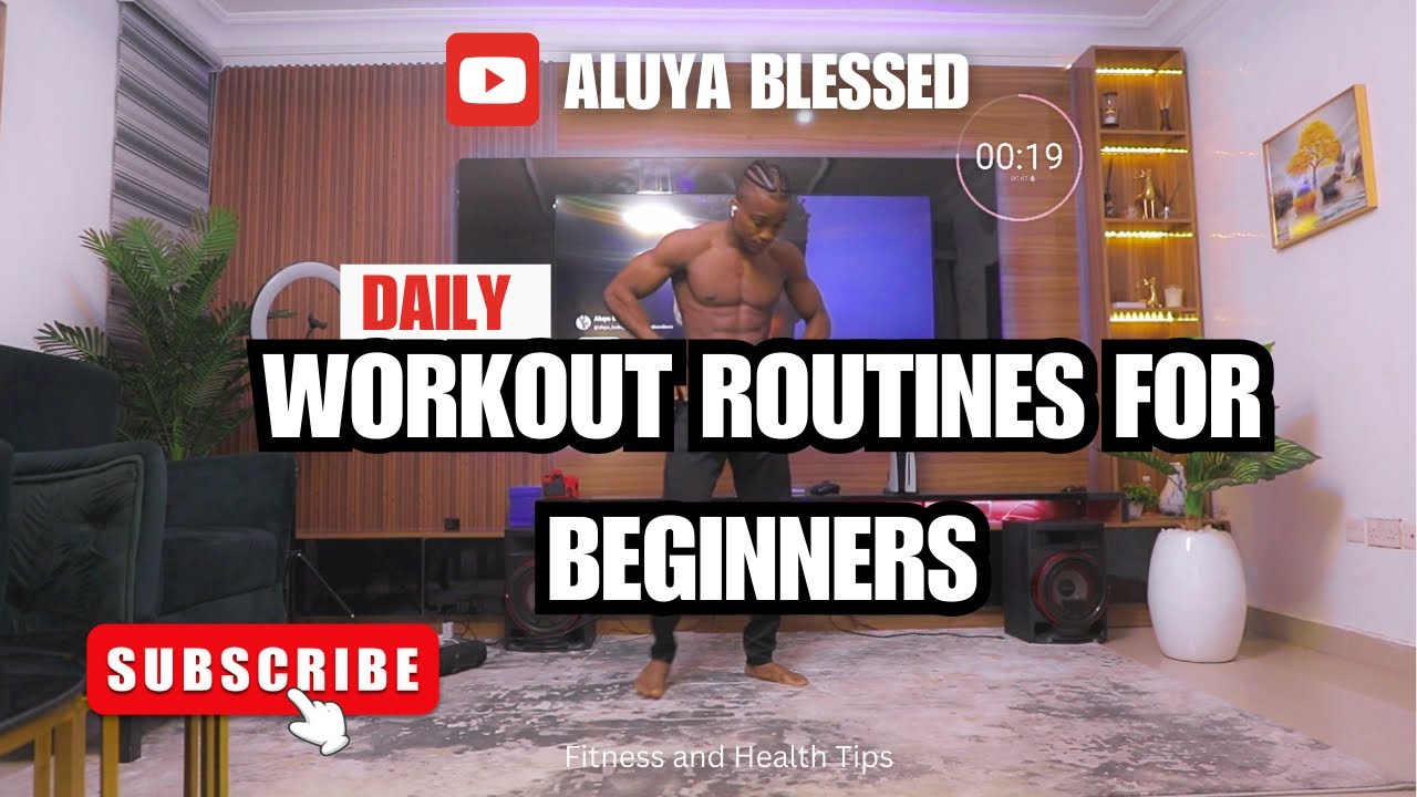DAILY WORKOUT ROUTINE AT HOME FOR BEGINNERS (NO EQUIPMENTS) - YouTube
