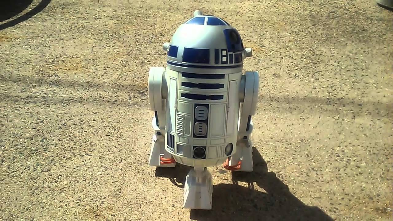 Star Wars R2 D2 interactive Bot - YouTube