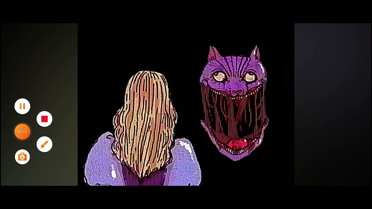 it's just 2 minutes and 7 seconds of analog/digital horror jumpscares ...