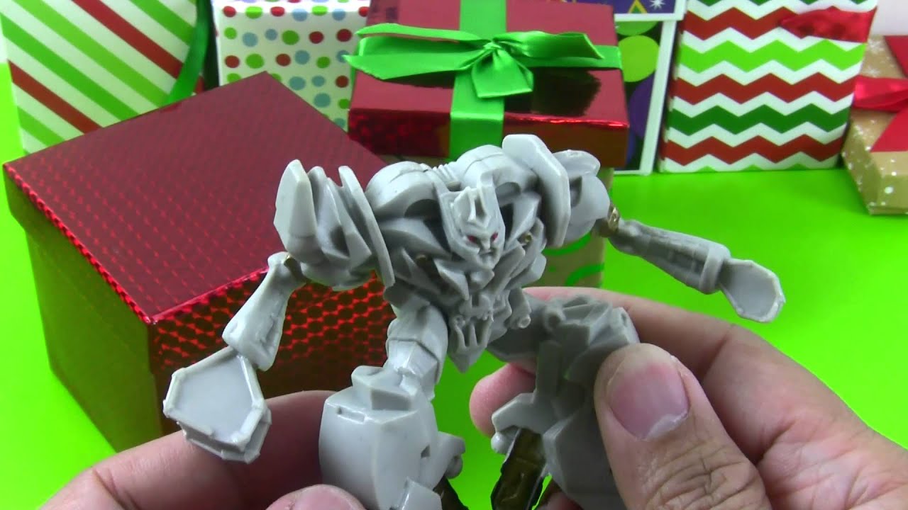 Transformers Optimus Prime, Megatron, Spongebob water game toy - YouTube