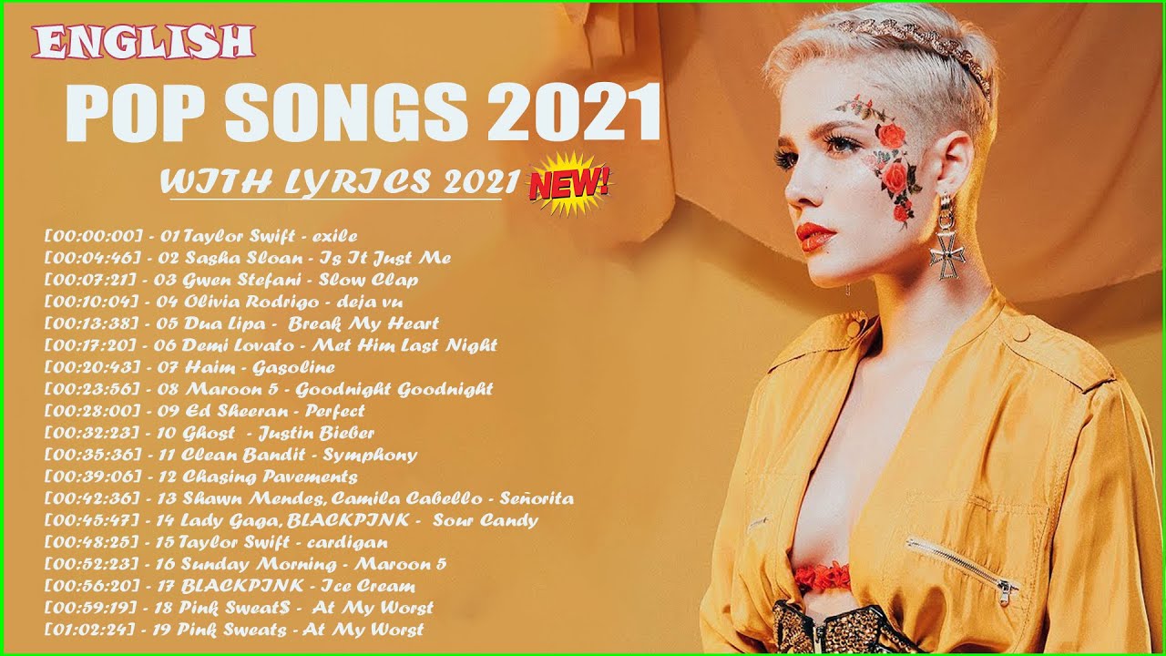 [1 HOUR] pop songs Hits Best Songs Playlist with Lyrics🍔 Ed Sheeran ...