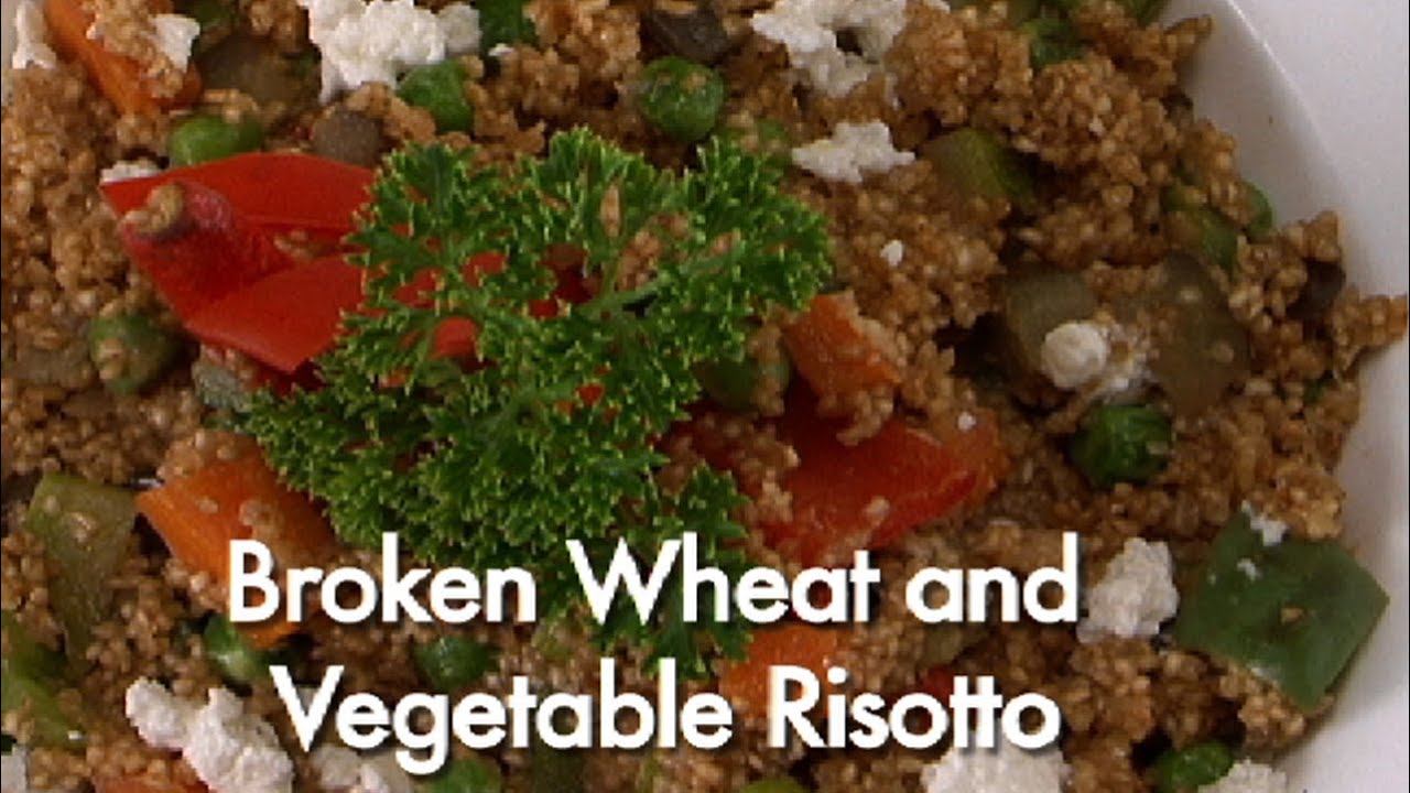 Broken wheat & vegetable risotto - YouTube