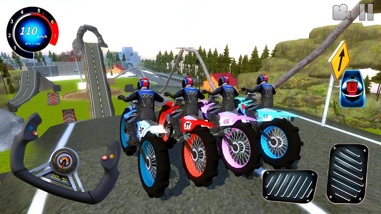 Impossible Bike OFF Road Driving #004 -Racing Dirt Bikes Racing ...