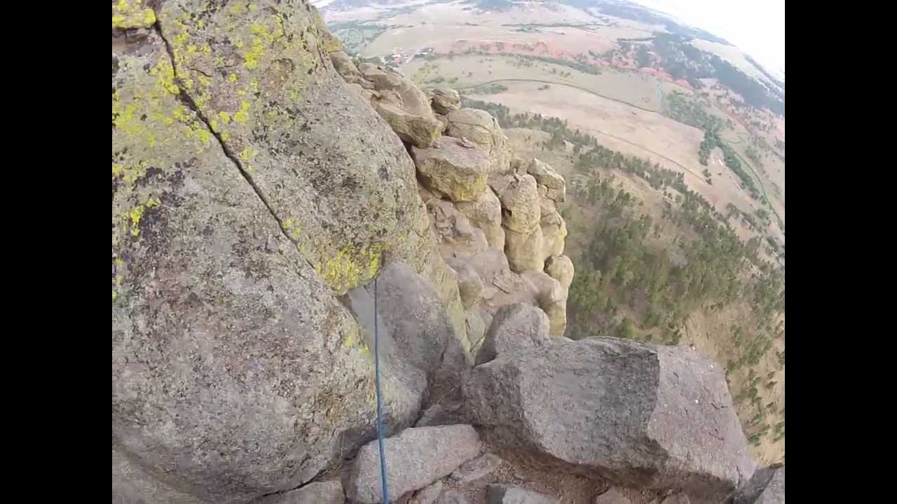Durrance Route Jump Traverse - Devils Tower National Monument - YouTube