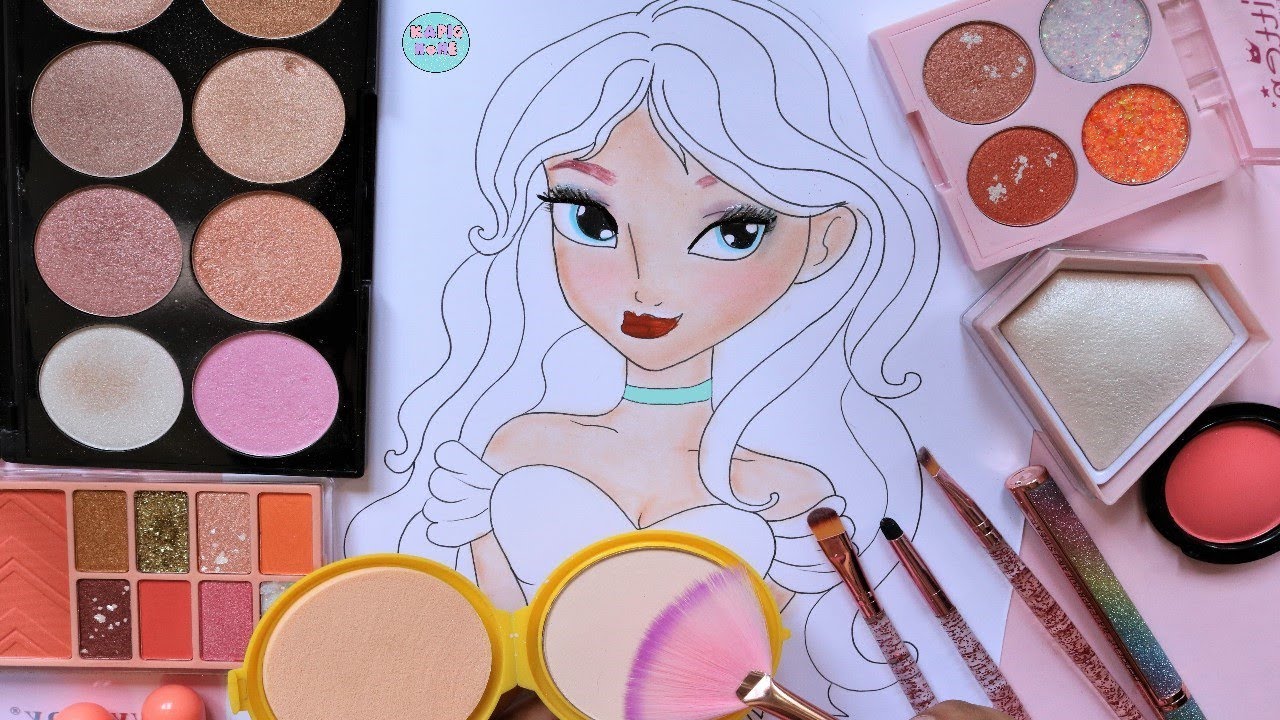 Paper doll handmade makeup crafts DIY - YouTube