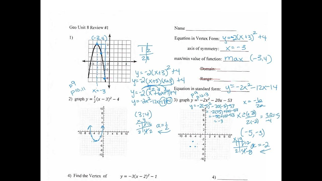 quadratic functions review #1 .mp4 - YouTube