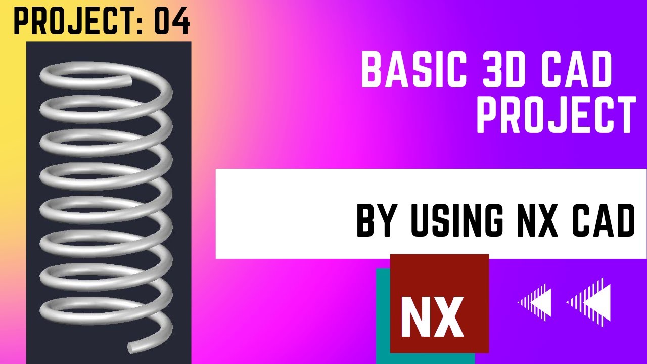 NX CAD // Basic Project #04 // 3D Model Basic Design - YouTube