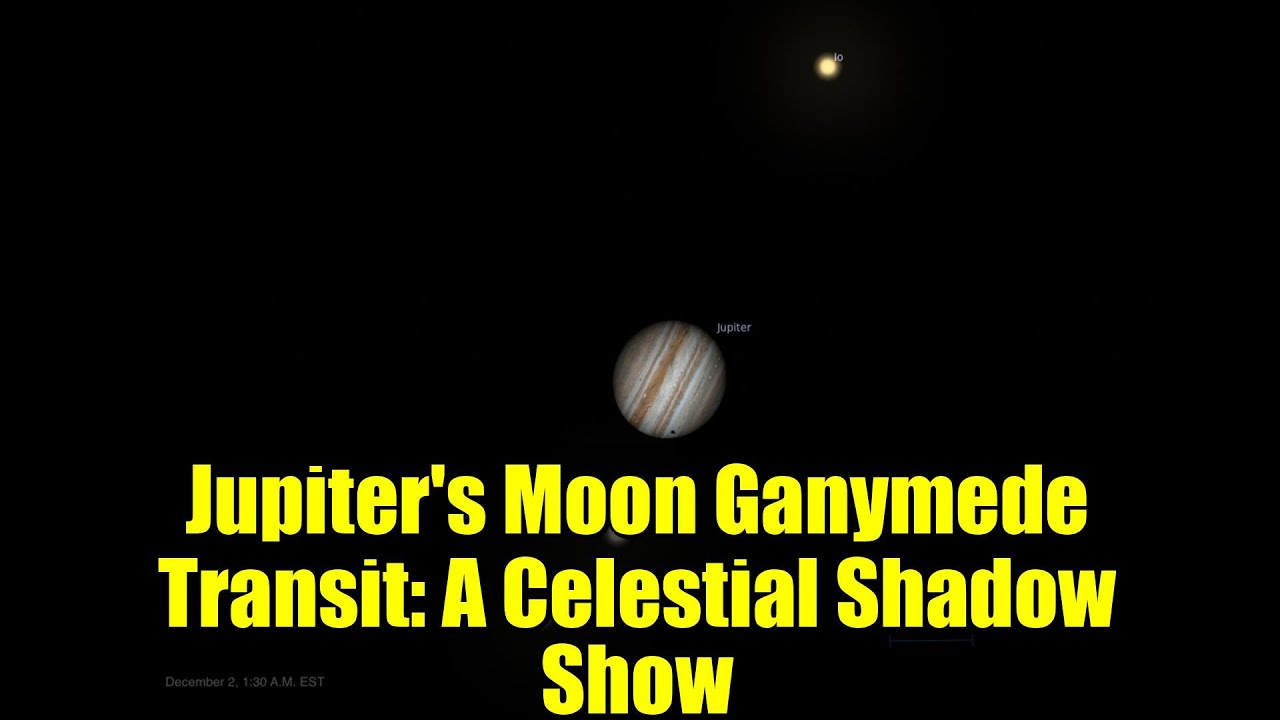 Jupiter's Moon Ganymede Transit: A Celestial Shadow Show - YouTube