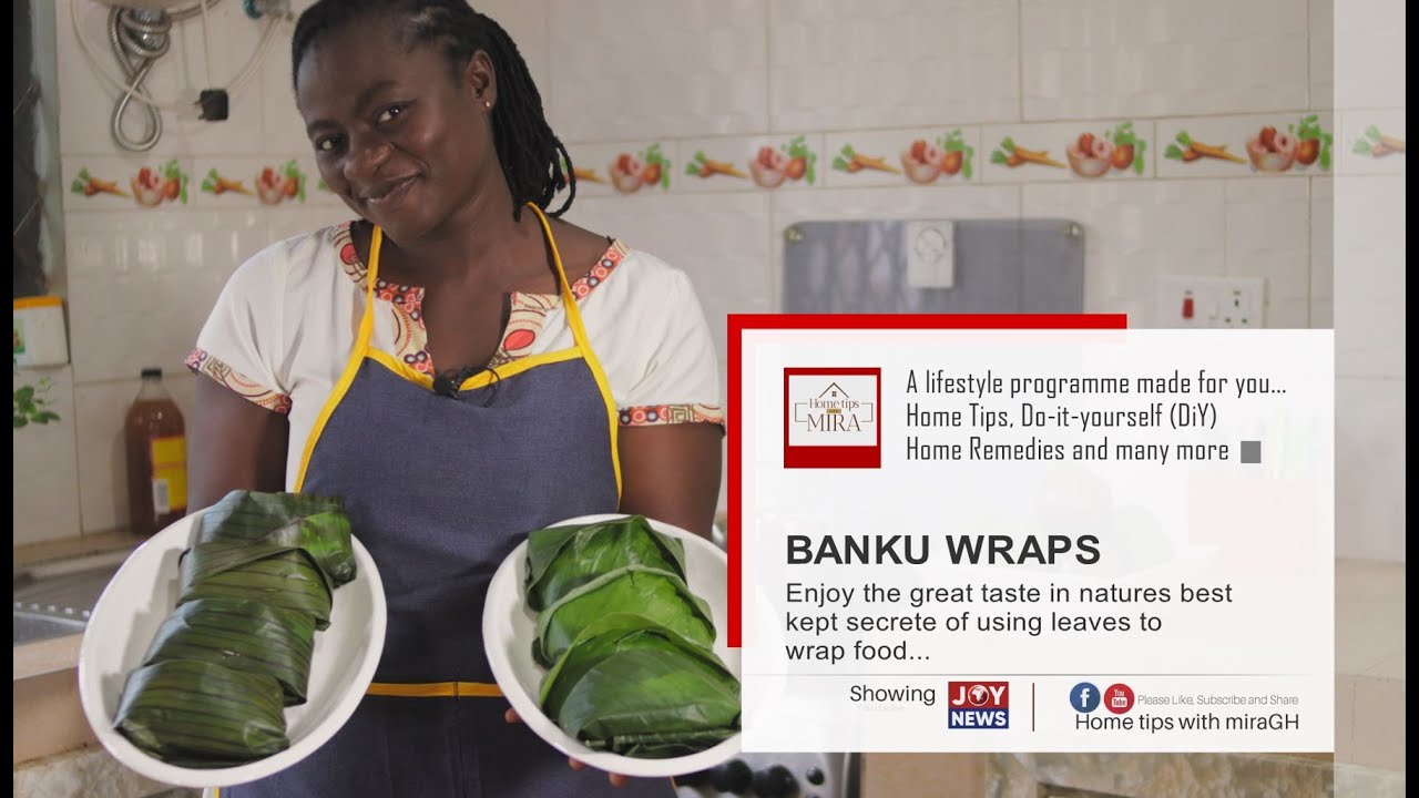 Leaves for wrapping "banku" - YouTube