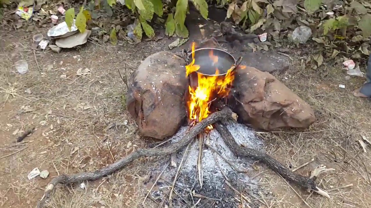 Jungle Cooking - Chicken and Mutton - YouTube