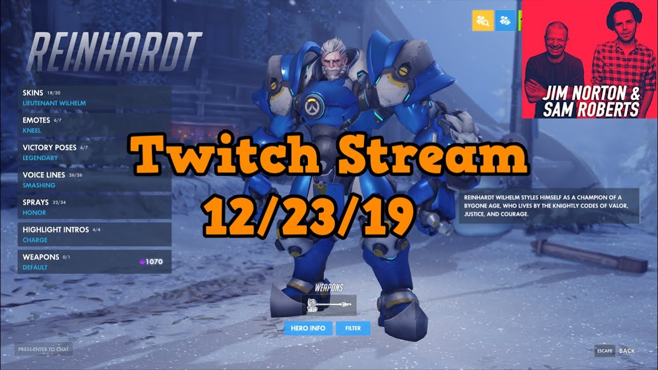 Twitch Stream Archive 12/23/19 Jim and Sam - YouTube